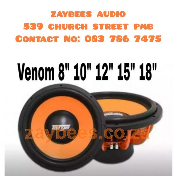 TARGA VENOM+ 12″ 10000W DUAL VOICE COIL SUBWOOFER | Zaybees