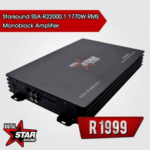 STARSOUND SSA-R22000.1D , 1770W RMS CLASS DIGITAL MONOBLOCK AMPLIFIER