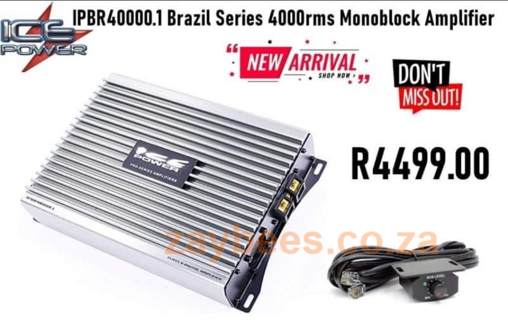 ICE POWER IPBR40000.1 CLASS D 5000W RMS DIGITAL MONOBLOCK AMPLIFIER ...
