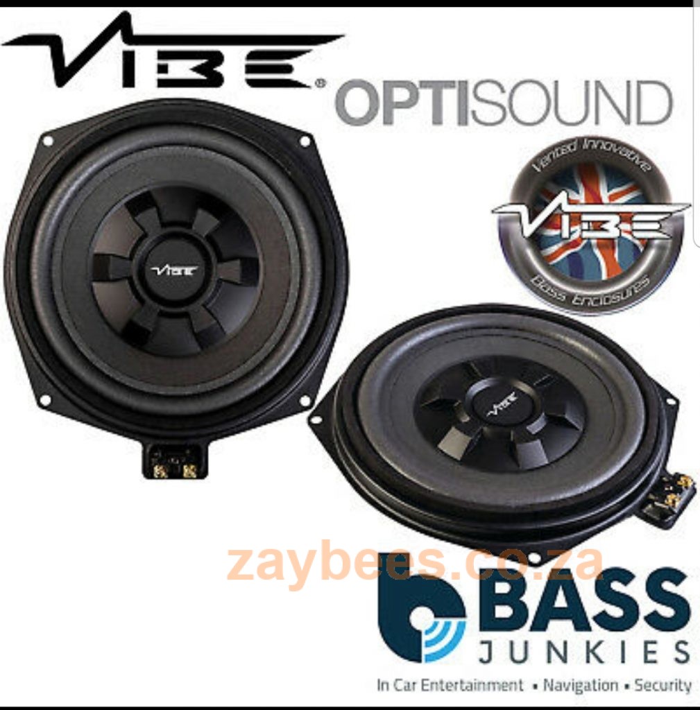 VIBE OPTISOUND BMW8-V4 8″ ULTRA SLIMLINE UNDERSEAT OEM SUBWOOFERS (1 PAIR)