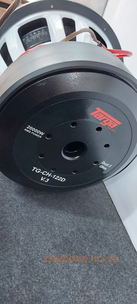 TARGA CH-122D V.3 12″ D2 HOOLIGAN COMPETITION SERIES SUBWOOFER